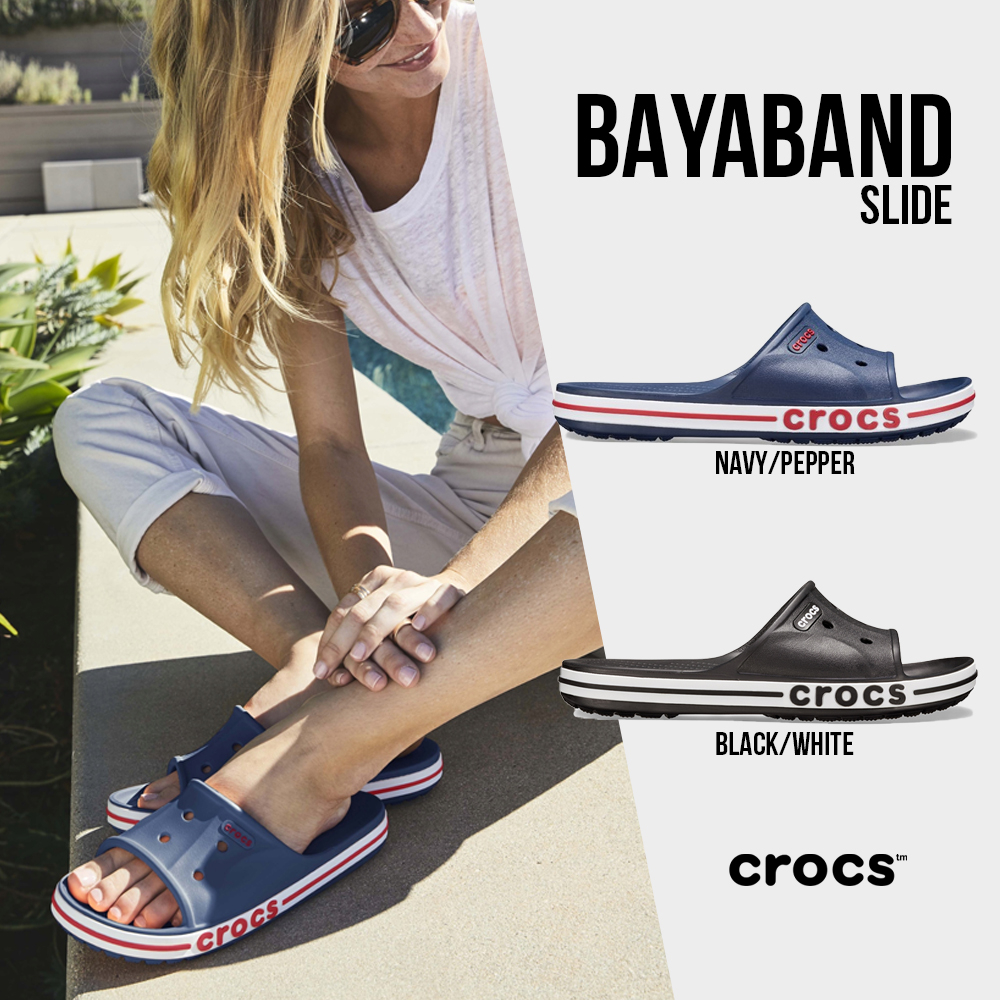 Crocs Collection รองเท้าแตะ รองเท้าแบบสวม UX Bayaband 205392-4CC ...