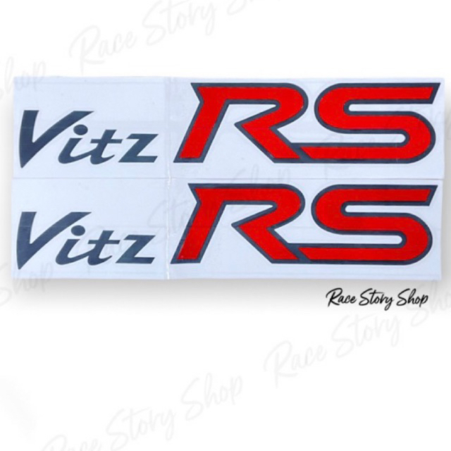 สติ๊กเกอร์ Vitz RS (งานตัดประกอบ) | Shopee Thailand