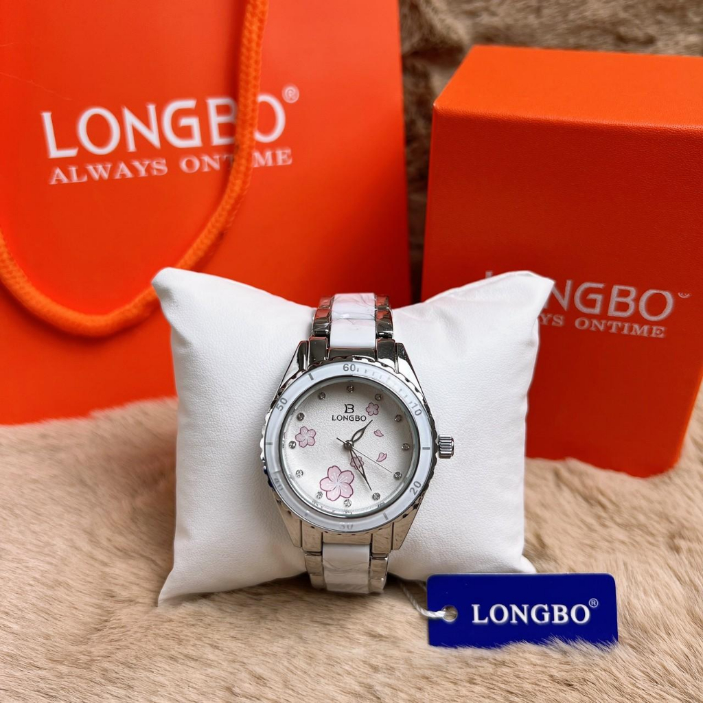 นาฬิกา longbo หญิง หน้าปัดดอกไม้ | Shopee Thailand
