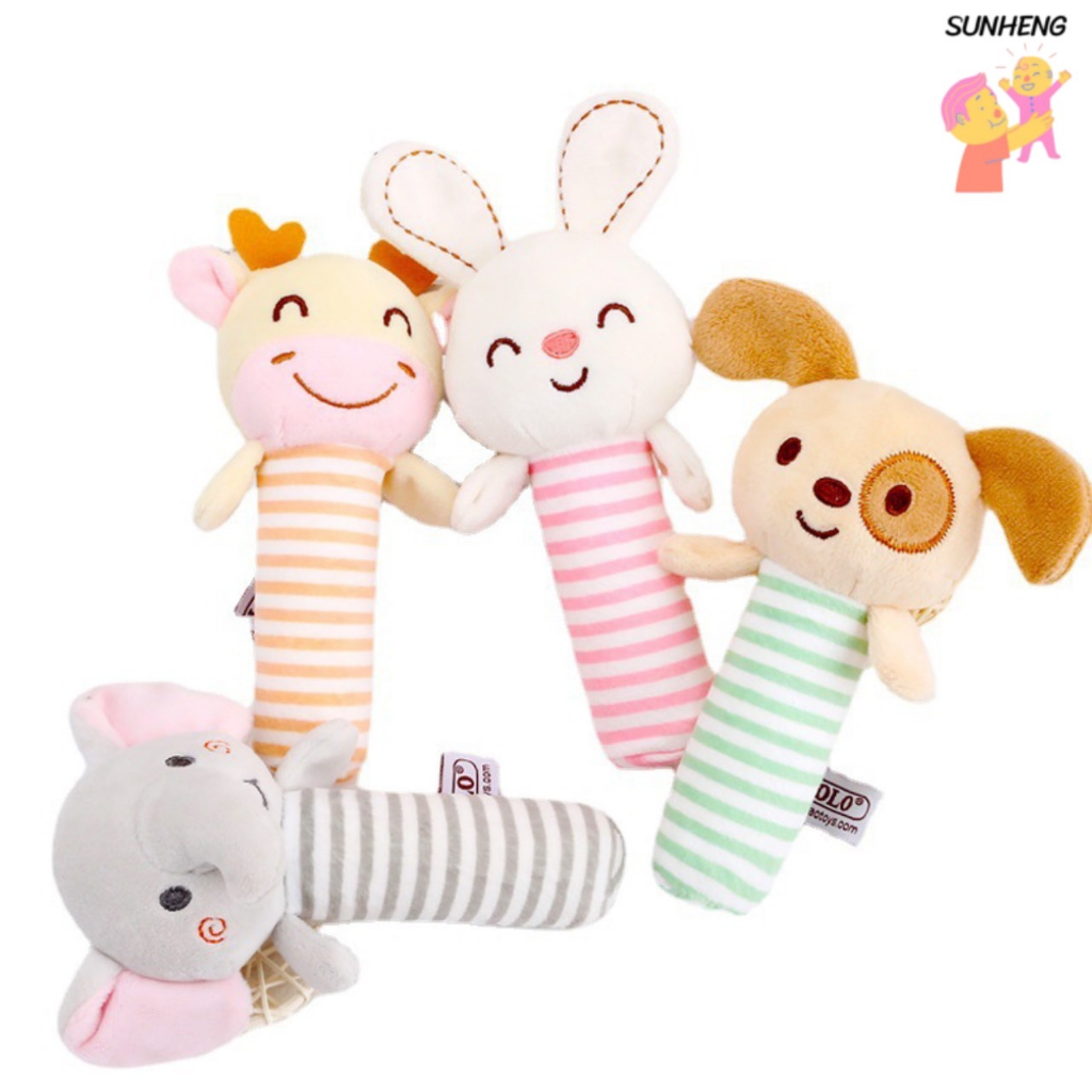 [ SunHeng ] ตุ๊กตาเขย่ามือ TOLOLO แบบมือจับ มีเสียงกรุ๊งกริ๊ง ของเล่น ...