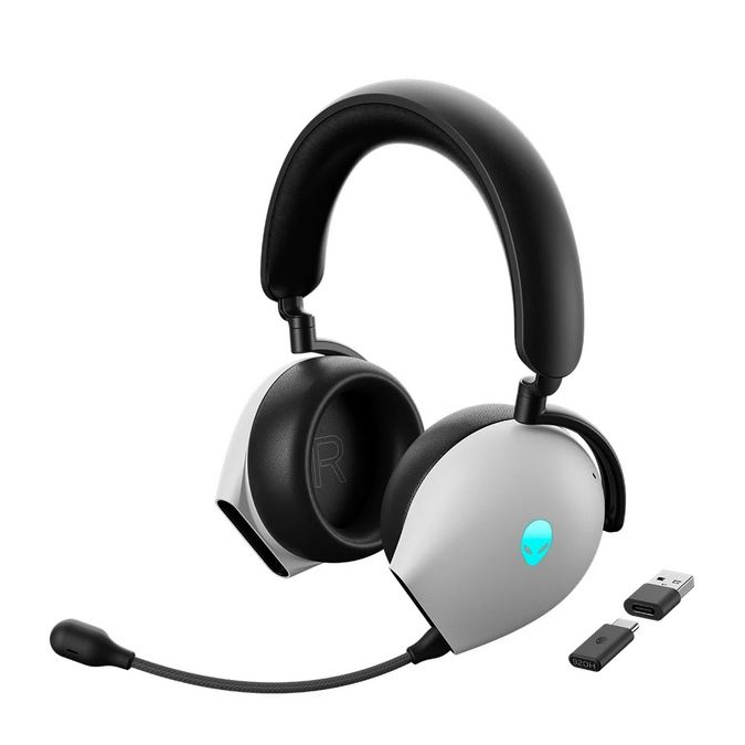 WIRELESS HEADSET (หูฟังไร้สาย) ALIENWARE AW920H - LUNAR LIGHT | Shopee ...