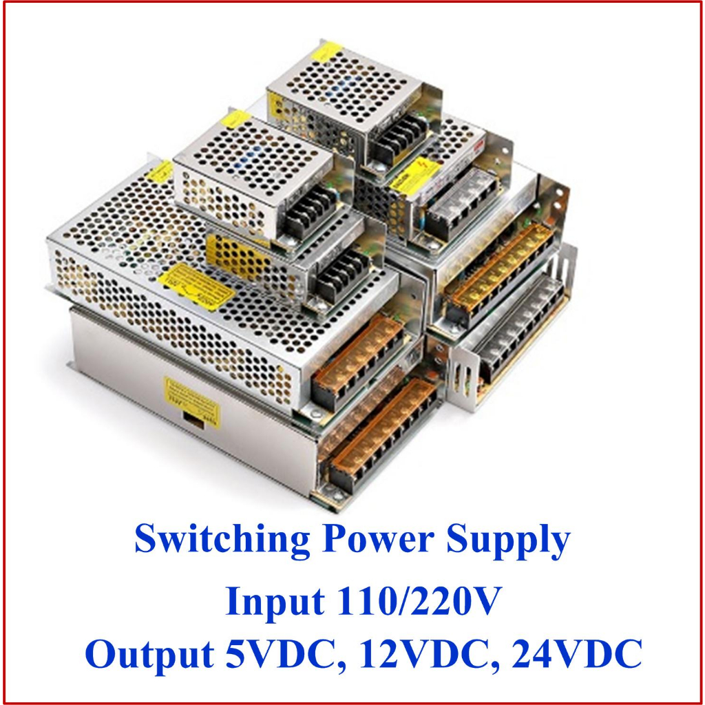 Switching Power Supply 5V, 12V, 24V สวิตชิ่งเพาเวอร์ซัพพลาย Output 5Vdc, 12Vdc, 24Vdc | Shopee ...