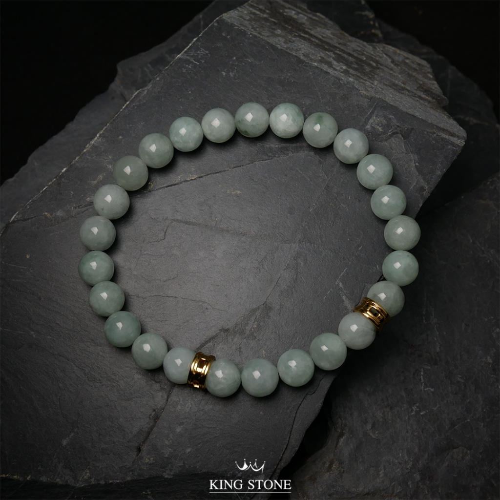KING STONE - Jadeite Jade with The Conquer spacer - กำไลหินมงคล ...