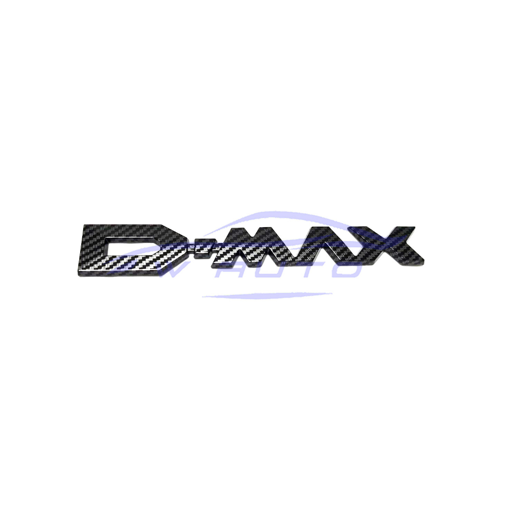 1ชิ้น D-MAX LOGO แผ่นป้ายติดข้างรถ ดีแม็กซ์ ทุกรุ่น ลายเคฟล่า BLACK ...