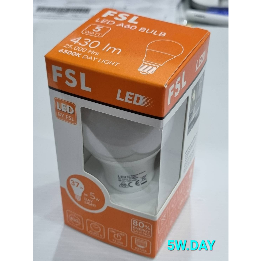 # สว่างนาน ไม่กลัวดับ !! BEWON,FSLหลอดไฟLEDขั้ว E27ขนาด 3W 5W 7W 9W 13W ...