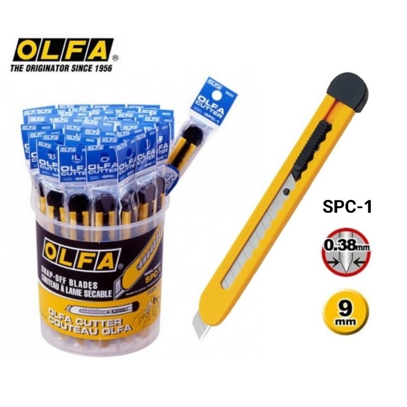 OLFA มีดคัตเตอร์ 45° รุ่น SPC-1 ด้ามพลาสติก มีระบบ Auto Lock (ราคาต่อ 1 ชิ้น) | Shopee Thailand
