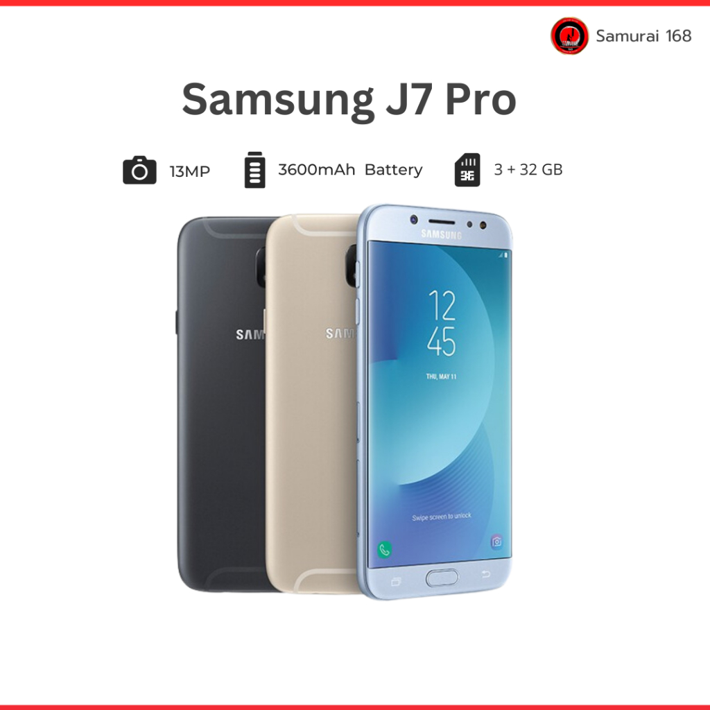 Samsung J7 Pro จอ 5.5นิ้ว RAM 3GB ROM 32GB Android มีประกันร้านค้า ...