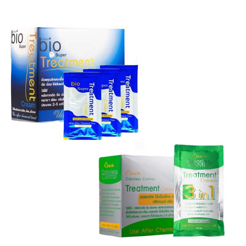 ของแท้ พร้อมส่ง ยกกล่อง24ซอง ไบโอทรีทเมนต์ Bio treatment สีน้ำเงิน สี ...