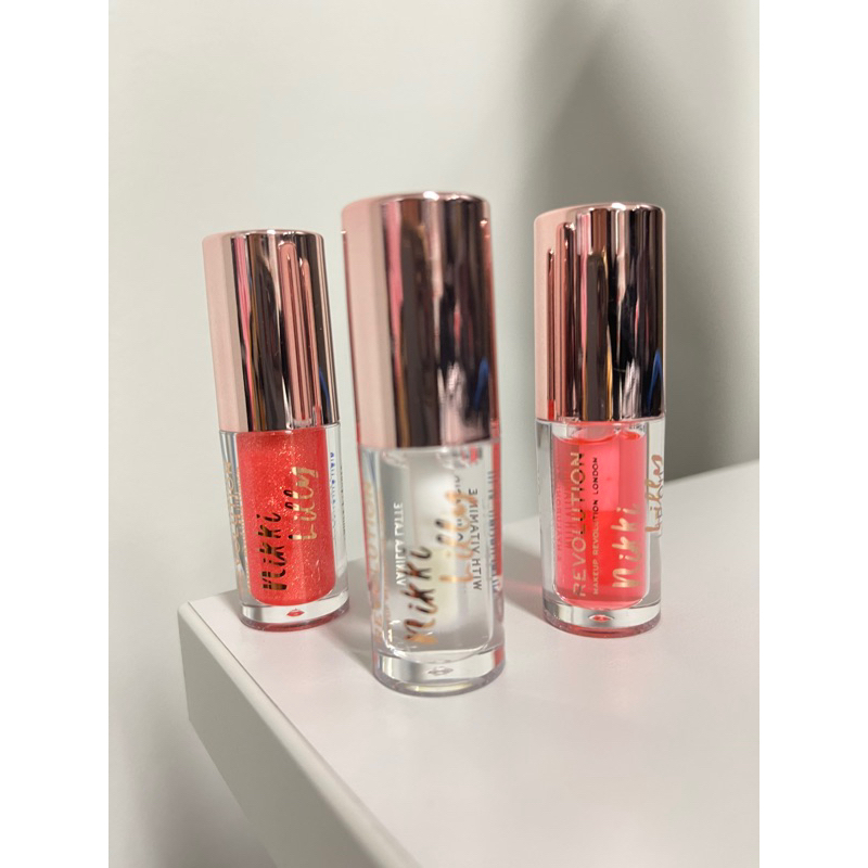 Makeup Revolution x Nikki Lilly Lip Oil Set 3 แท่งx1.8 ml | Shopee Thailand