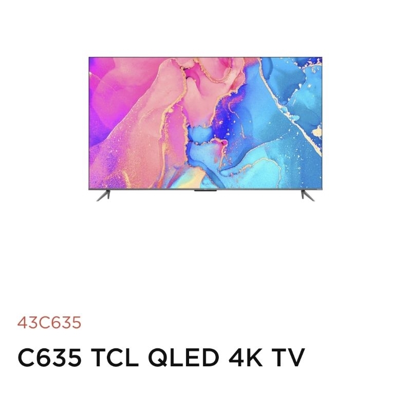 TCL C635 QLED TV 4K ขนาด 43 นิ้ว เครื่องมือ 2 รีวิว มีประกันถึงวันที่ 29/7/2569 | Shopee Thailand