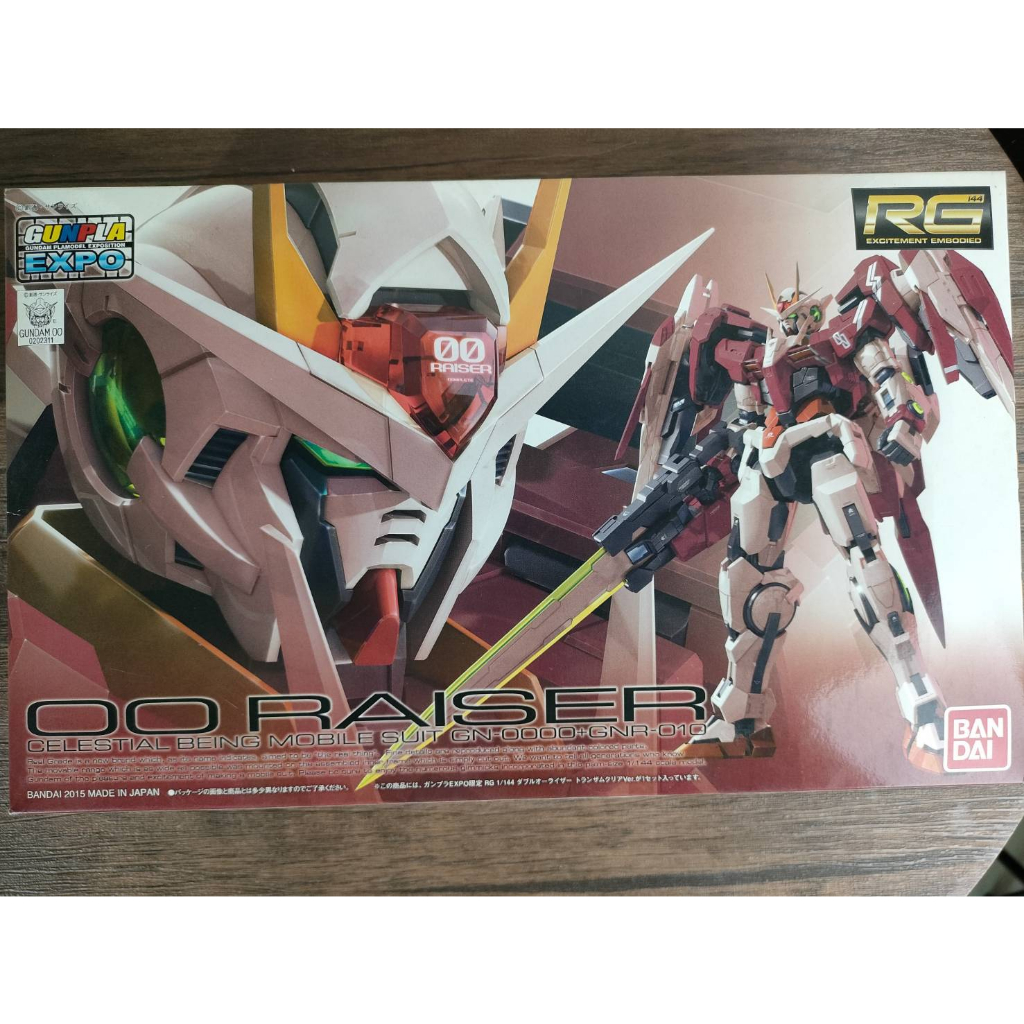 RG 1144 00 Raiser Trans-Am (Clear Ver) Bandai Gunpla Expo Limited ...