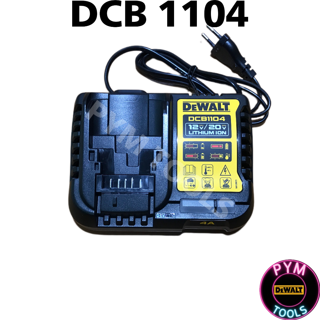 DEWALT แท่นชาร์จแบตเตอรี่ 18V DCB1104 (4A) รับประกันศูนย์ 1 ปี (สำหรับ ...