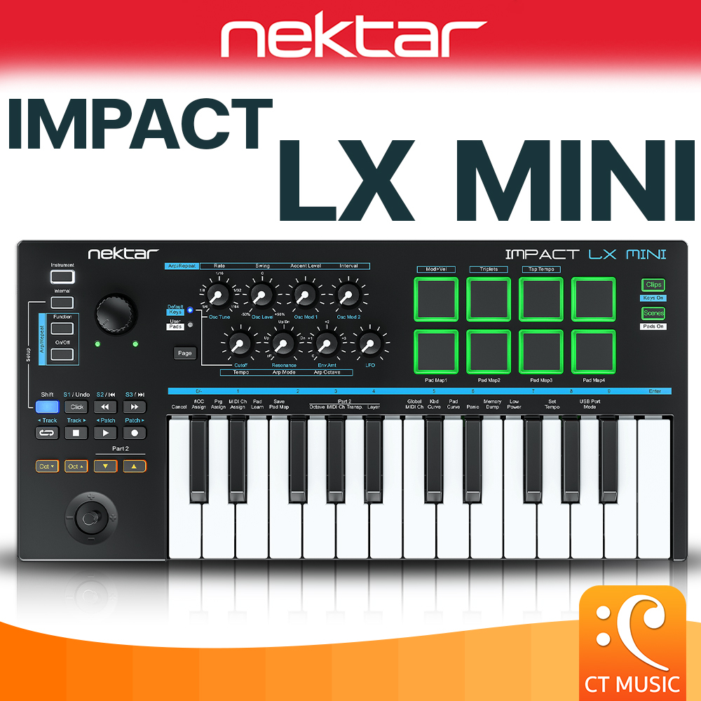 Nektar Impact LX Mini Keyboard MIDI คีย์บอร์ด มีดี้ | Shopee Thailand