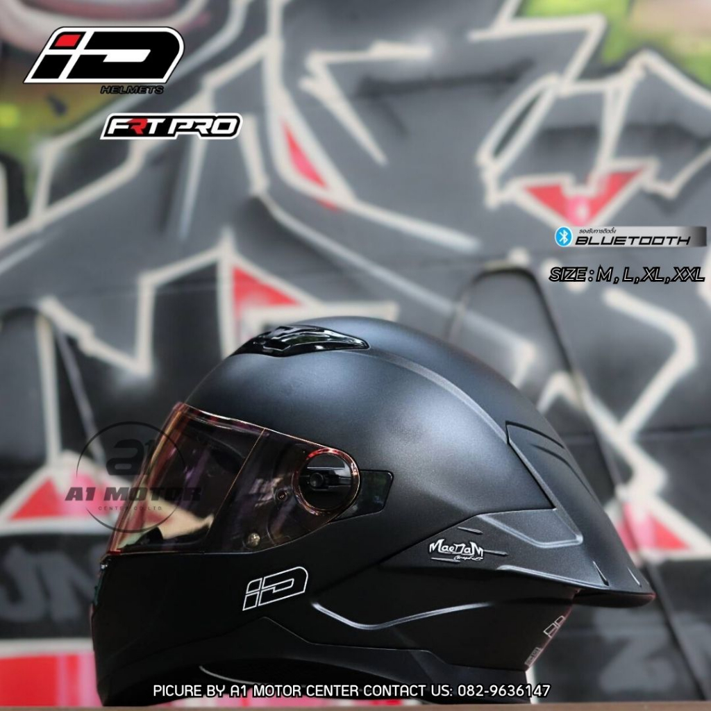 หมวกกันน็อคเต็มใบ ID HELMET รุ่น FRT PRO ใหม่ล่าสุด ทรงสปอร์ตสุดเท่! M ...
