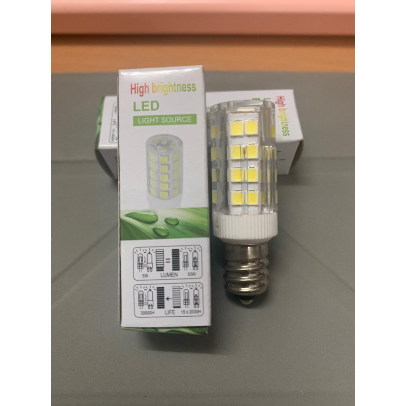 หลอดไฟตู้เย็นLED สีขาว ใช้ได้กับตู้เย็นทุกรุ่น 5W ขั้ว E12 E14 E17 สว่าง ประหยัดไฟ | Shopee Thailand