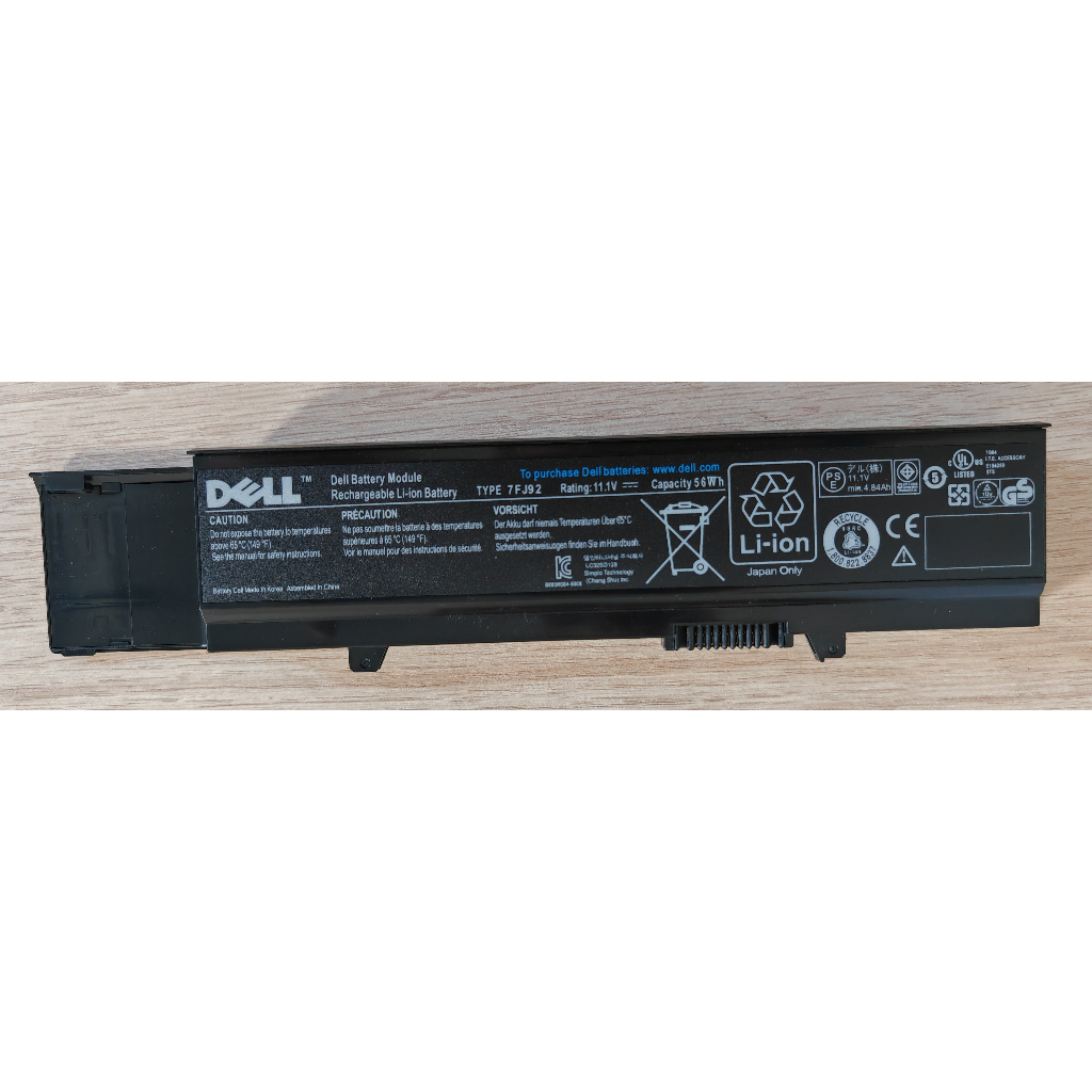 แบตเตอรี่โน๊ตบุ๊ค Dell 7FJ92 สำหรับ Dell Vostro 3400 Series Vostro 3400 ...