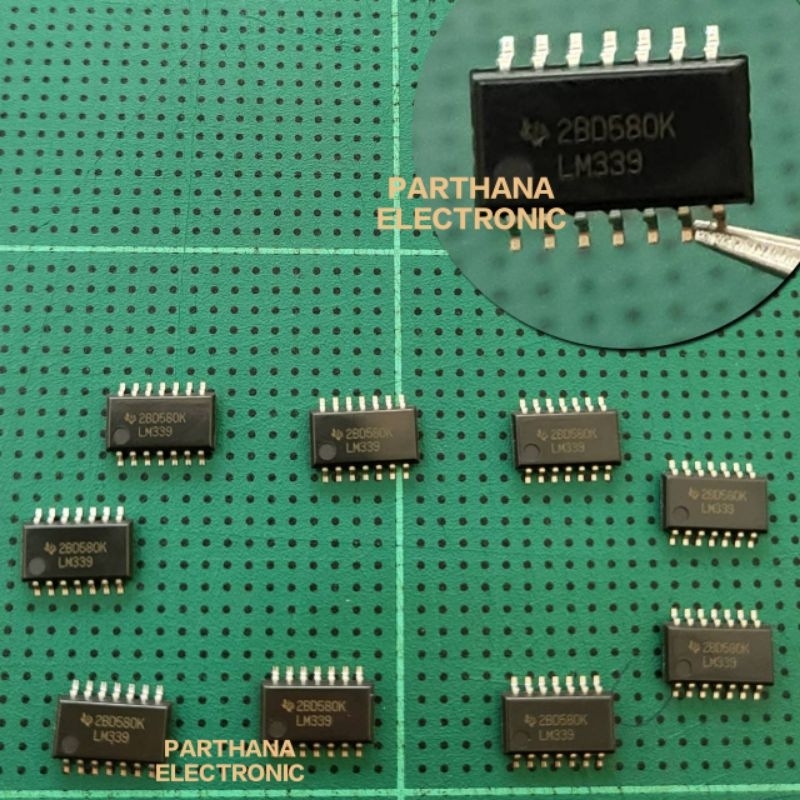 LM339NSR SMD 14ขา 5.2mm QUAD DIFFERENTIAL COMPARATORS แพ็คละ5ตัว ...