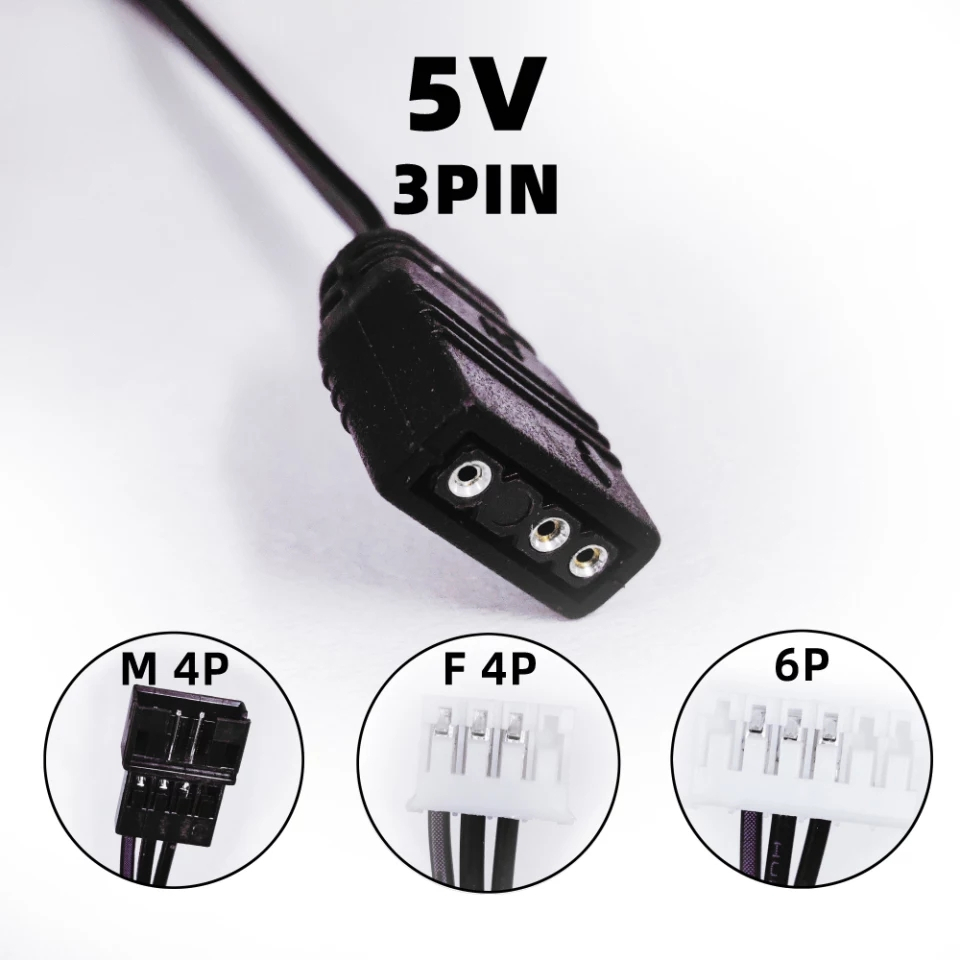 สายแปลง RGB HUB 6 Pin/4 Pin > 3 Pin สำหรับกล่อง Coolmoon | Shopee Thailand