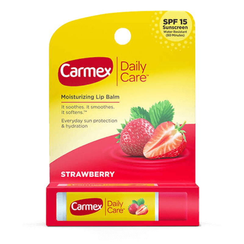 Carmex Click-Stick Moisturizing Lip Balm SPF 15 Strawberry | Shopee ...