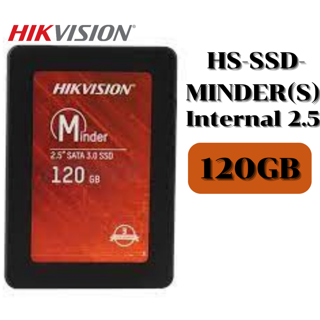 120GB SSD (เอสเอสดี) HIKVISION (HS-SSD-MINDER(S)) Internal 2.5" SATA ...