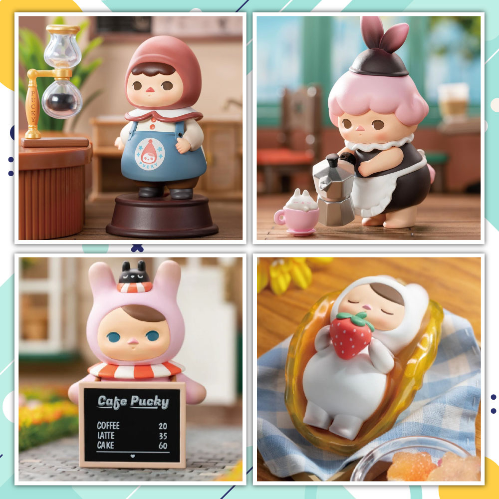 ของแท้ พร้อมส่ง ขายแยกตัว Blind Box Pop Mart Pucky Rabbit Cafe Series ...