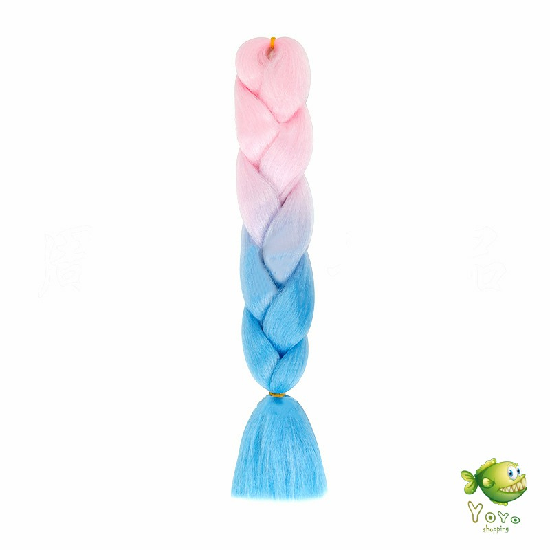 YOYO ผมเปีย ไหมถักผม สีทูโทน แอฟริกันเดรดล็อกส์ wig braids | Shopee ...