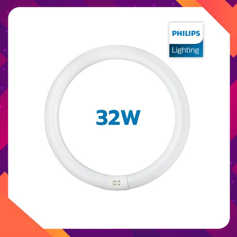 หลอดนีออนกลม 32W Philips ฟิลิปป์ แสงขาว Daylight | Shopee Thailand