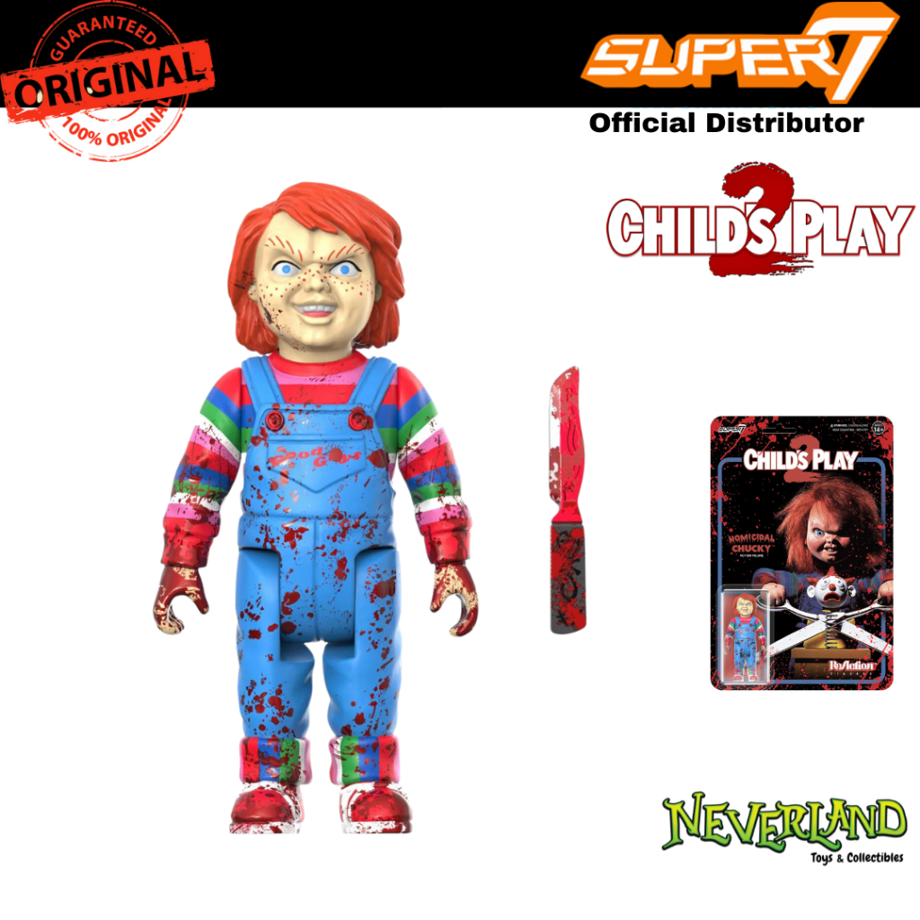 Super7 Child's Play Homicidal Chucky Wave 2 Rection Figure | Shopee ...