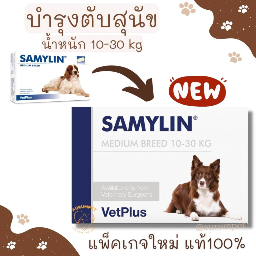 (พร้อมส่ง) Samylin Medium Breed น้ำหนัก 10-30 kg. ชนิดเม็ด Exp.08/2024 ...