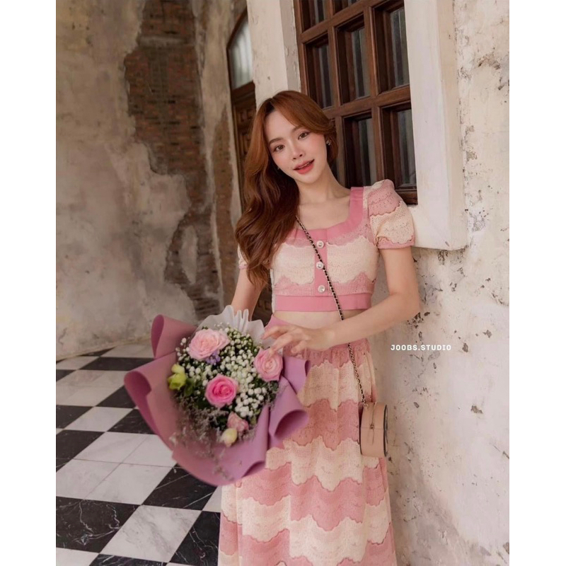 มือ 2 แม่ค้าใส่เอง งานป้าย Joobs Studio ชุดเซ็ต Milano Pinky Set | Shopee Thailand