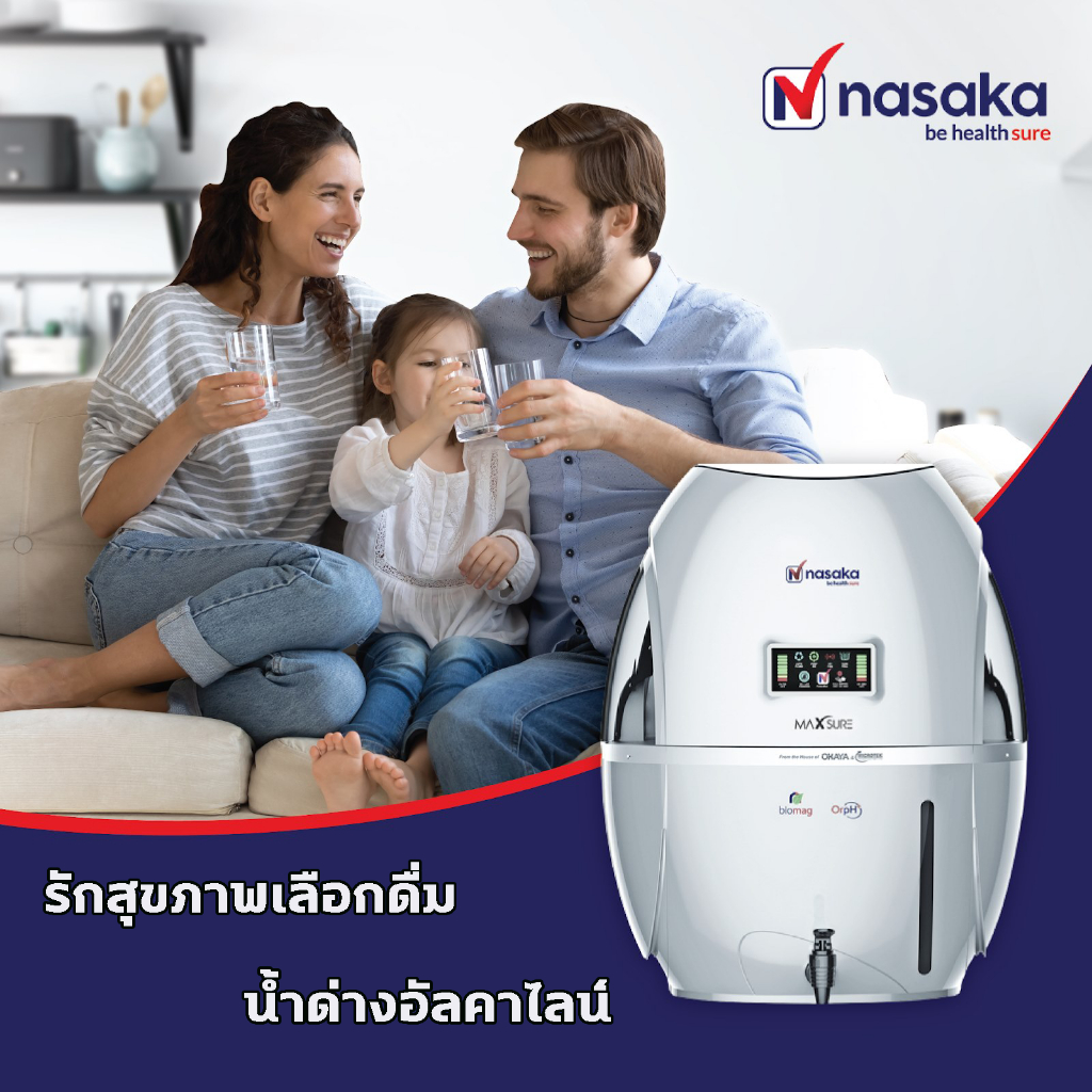 เครื่องกรองน้ำอัลคาไลน์ กรอง 8 ขั้น Dr. Green Energy Nasaka Maxsure RO ...