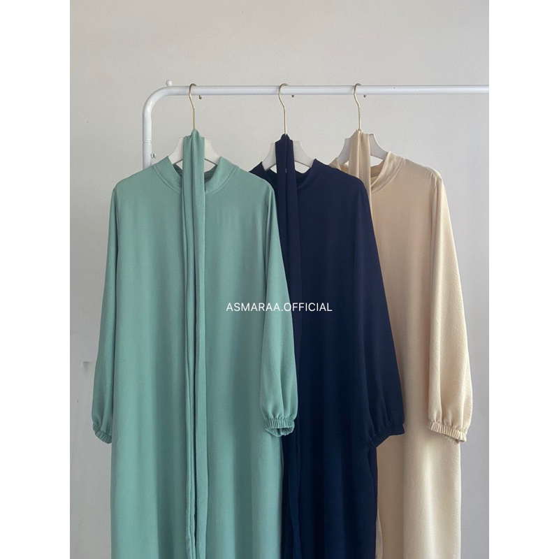 Abaya basic สลาฟ อบาย่า ชุดเดรส ชุดยาว ชุดรายอ ชุดมุสลิม แม็กซี่ | Shopee Thailand