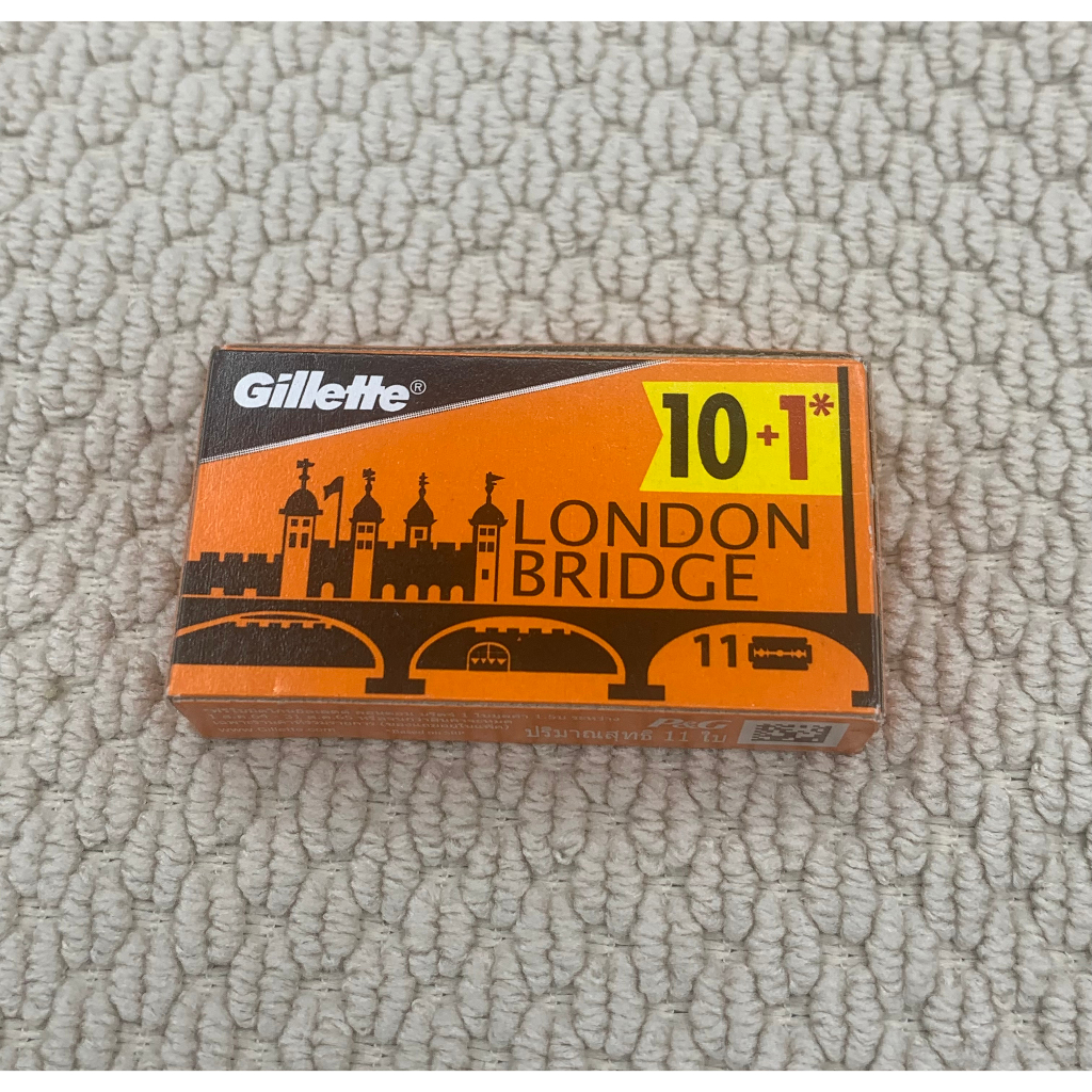 Gillette London Bridge Double Edge Razor single pack 10+1 Blades ...