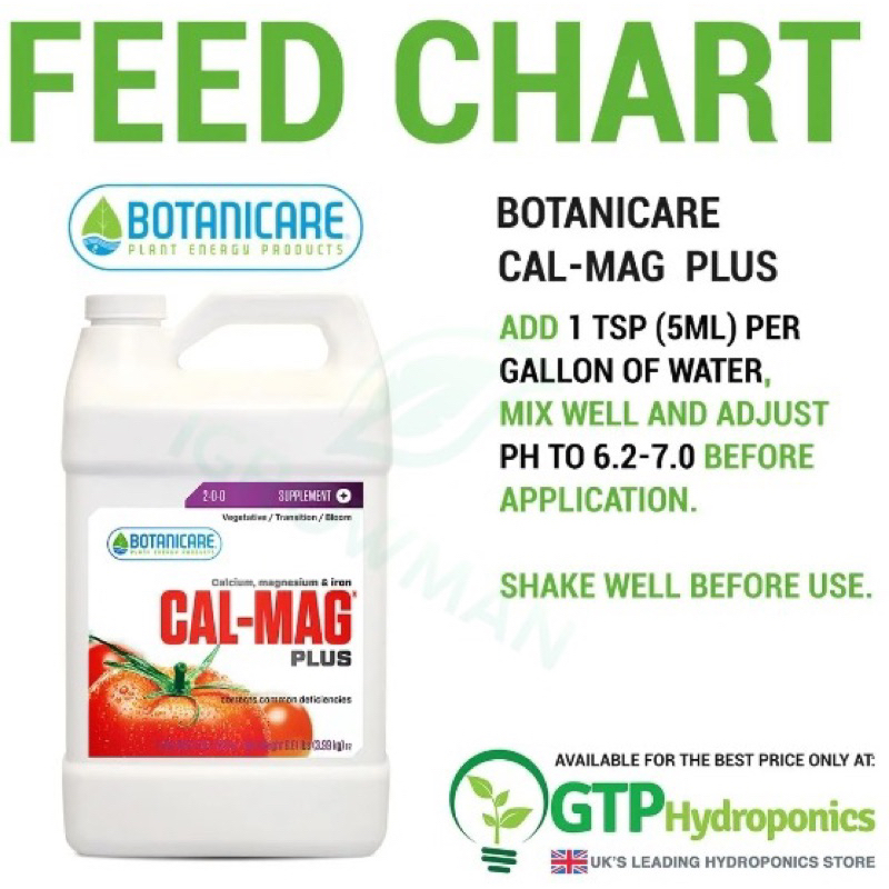 Botanicare - Cal-Mag Plus 2-0-0 ปุ๋ยเสริมธาตุอาหารที่พืชต้องการสำหรับ ...