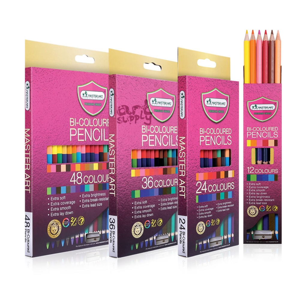 สีไม้สองหัว Master Art Bi-Coloured Pencils**12สี/24สี/36สี** | Shopee ...
