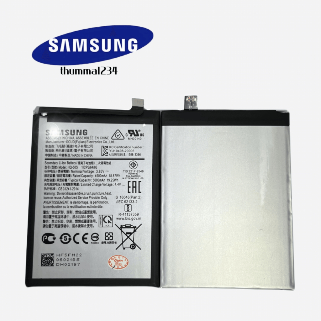 แบตเตอรี่ A02S / A03 / A03S แบตเตอรี่ Samsung HQ-50SD A02S Battery A10 ...
