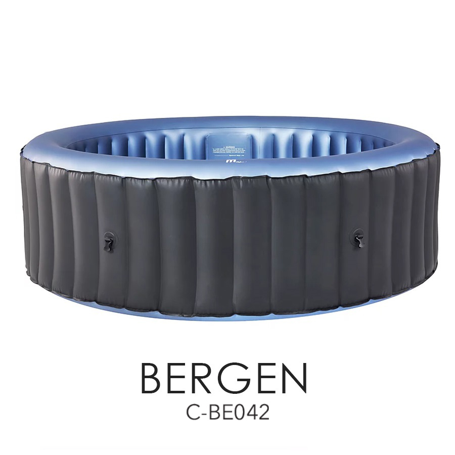 MSPA BERGEN Inflatable Outdoor Spa Hot Tub Jacuzzi 4 Person C-TE042 ...