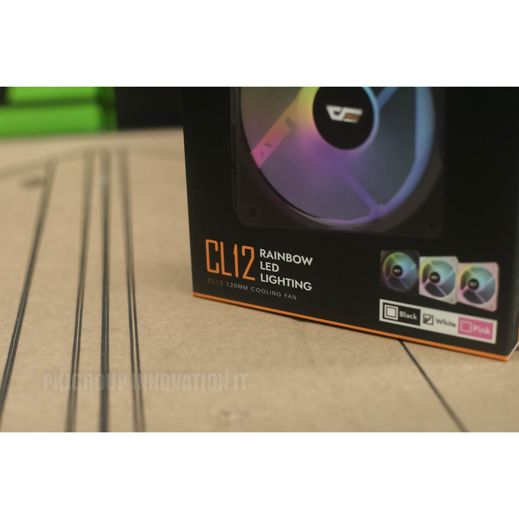 พัดลมเคส PC Darkflash CL12 สีขาว | Shopee Thailand