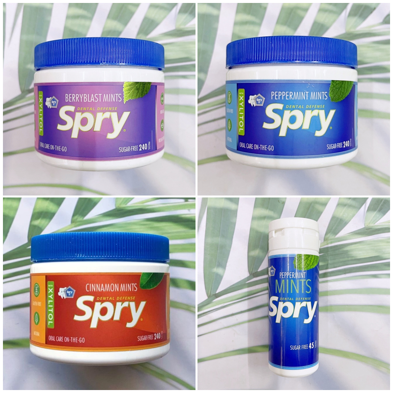 (XLEAR®) Spry Xylitol Mints ลูกอมลดกลิ่นปาก ลดฟันผุ ลมหายใจหอมสดชื่น ...