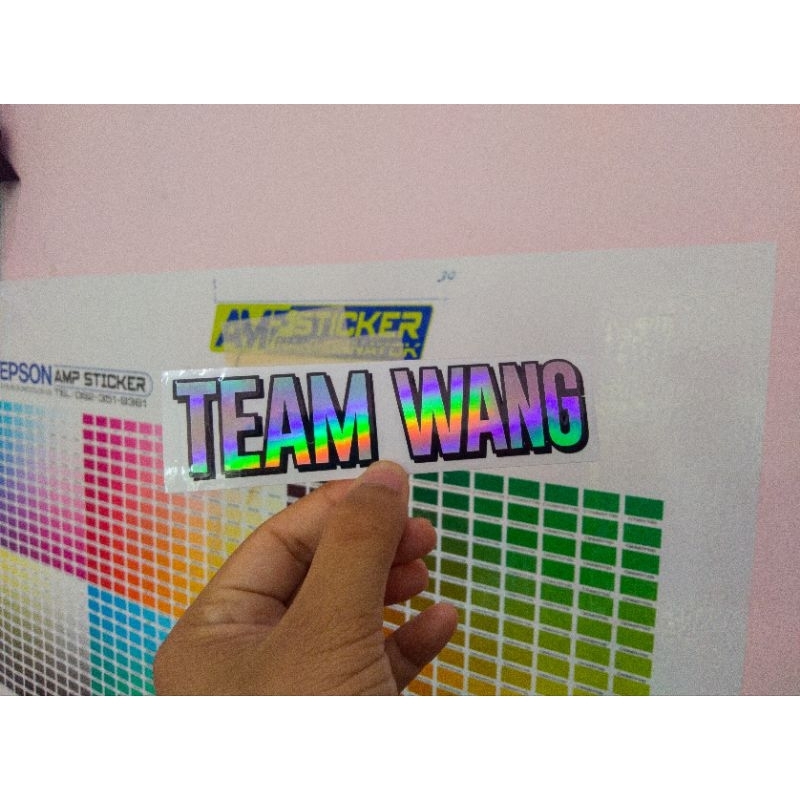สติ๊กเกอร์ TEAM WANG | Shopee Thailand