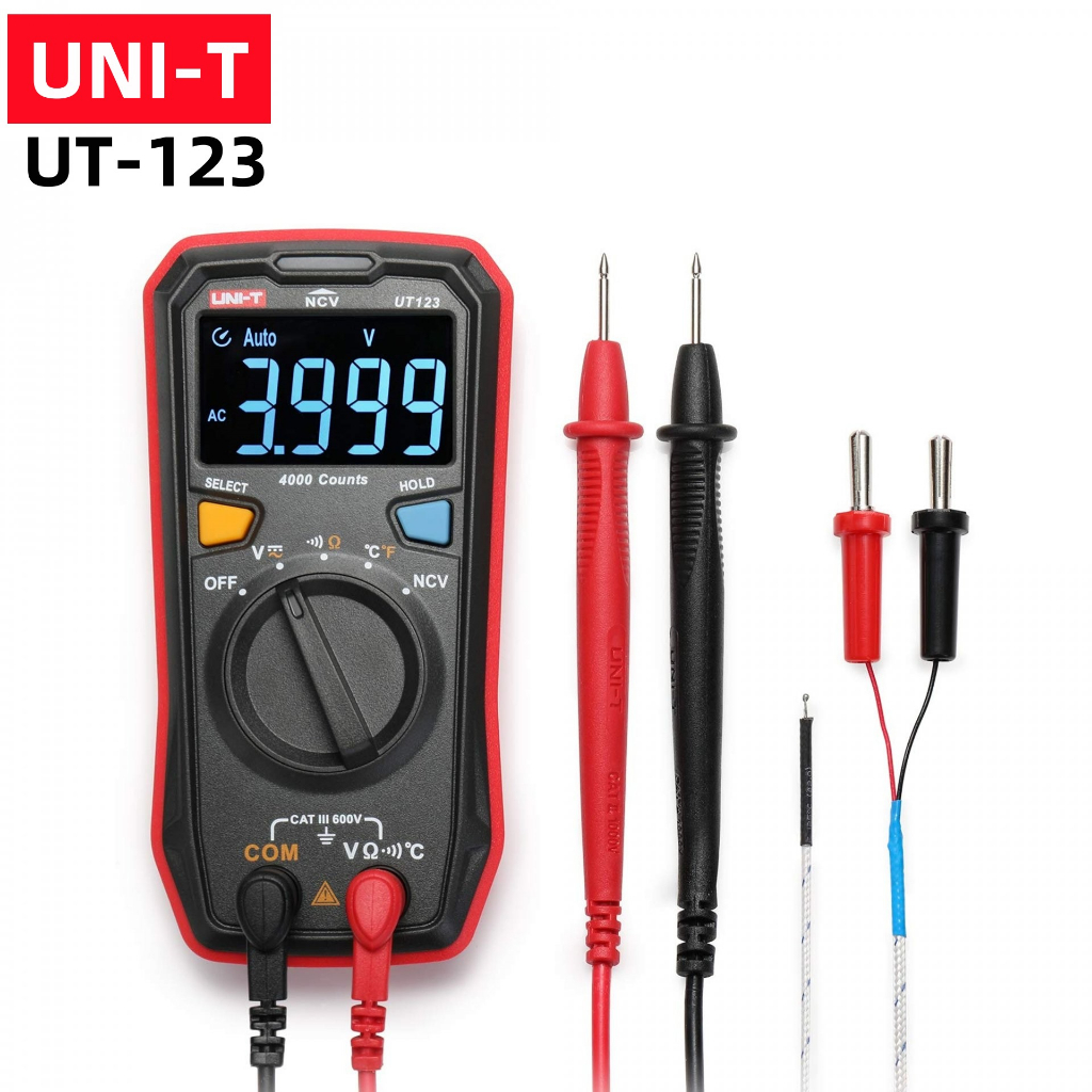 UNI-T UT123 ดิจิตอลมัลติมิเตอร์ เหมาะสำหรับเป็นเครื่องมือประจำบ้าน วัดอ ...