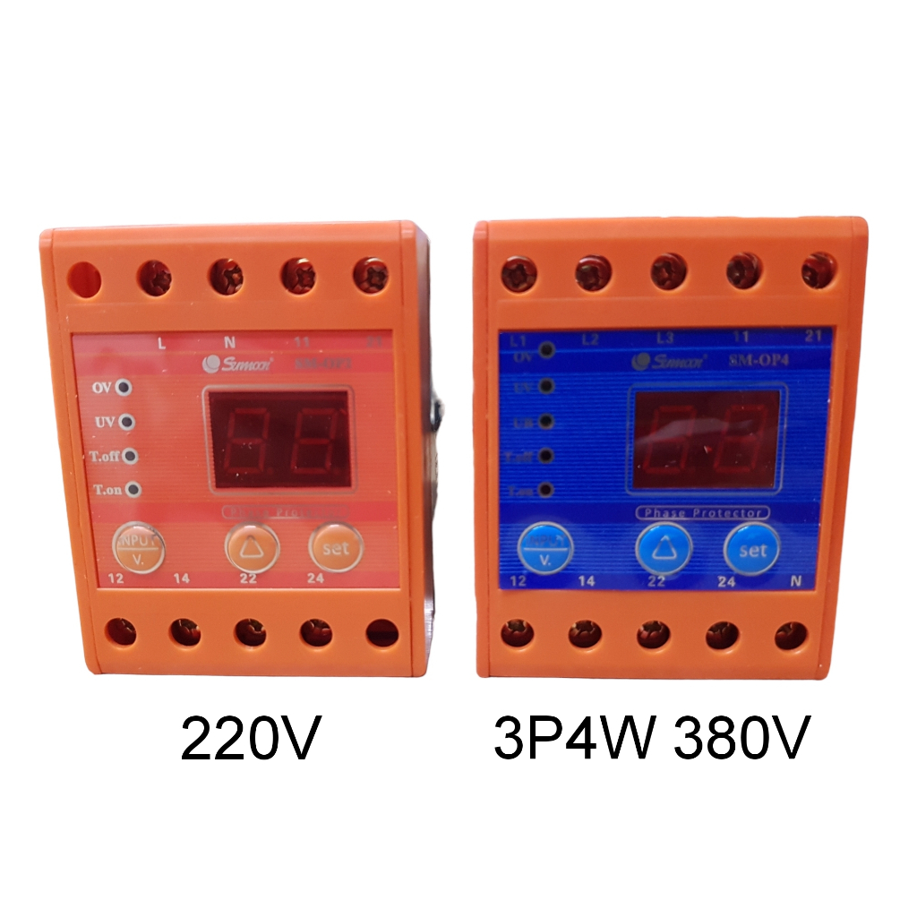 SM-OP2 SM-OP4 Phase Protector W-OP2 W-OP4 เฟสโพรเทคชั่น อุปกรณ์ป้องกัน ...