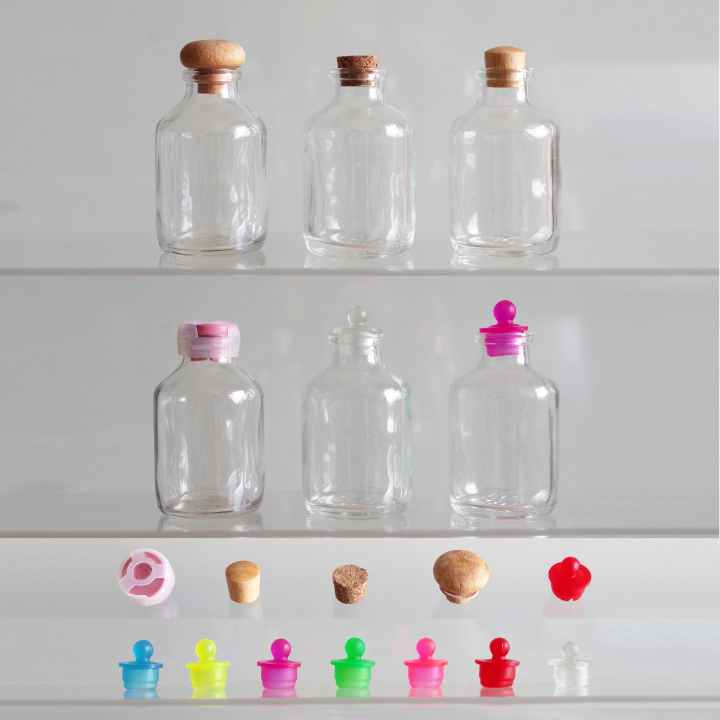 ขวดแก้ว 30-50cc ขวดยาฉีด 20มม. จุกยางฝาล็อก จุกพลาสติก จุกคอร์ก ฝาไม้ก๊อก ฝาไม้เคลือบ ฝาไม้ทรง ...