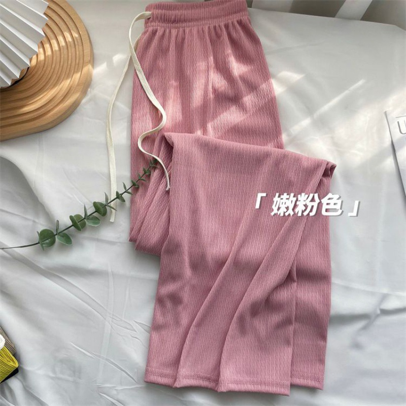 YY03 (พร้อมส่ง) กางเกงขายาวผู้หญิง แฟชั่น ทรงหลวมเอวสูง กางเกงขากว้าง ...