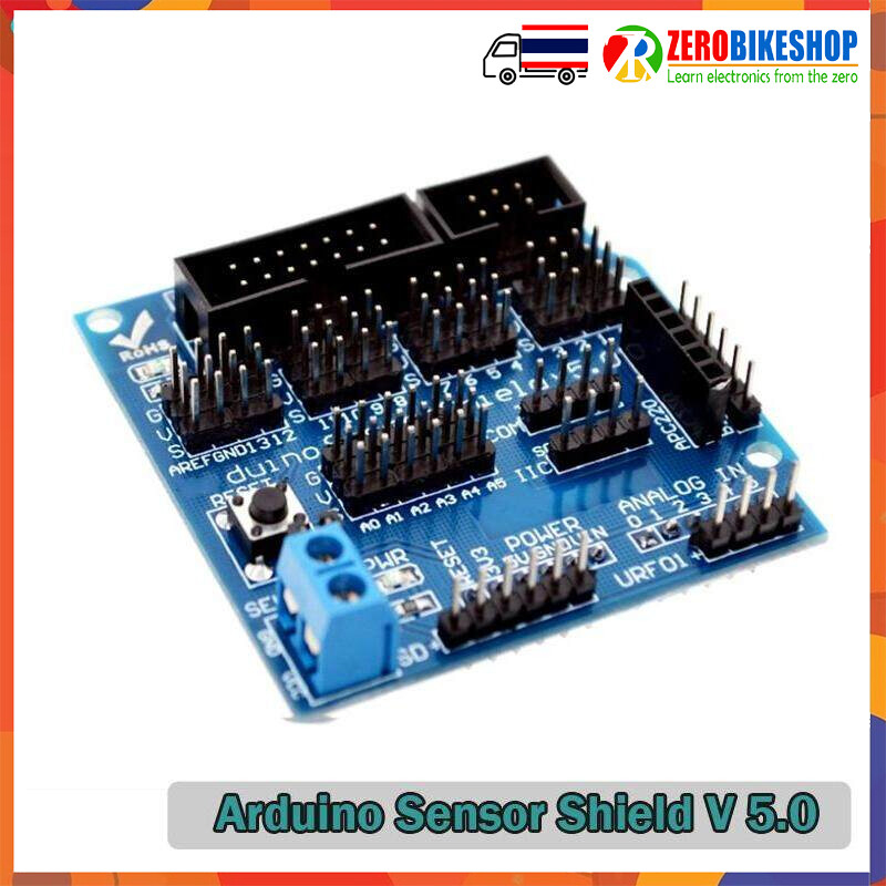 Arduino UNO R3 Sensor Shield V5.0 expansion board บอร์ดขยายขาใช้งาน ...