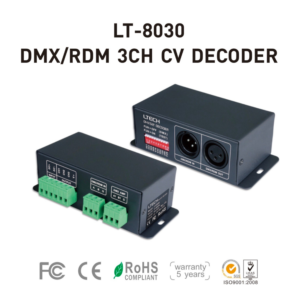 DMX/RDM 3CH CV DECODER,LT-8030 | Shopee Thailand