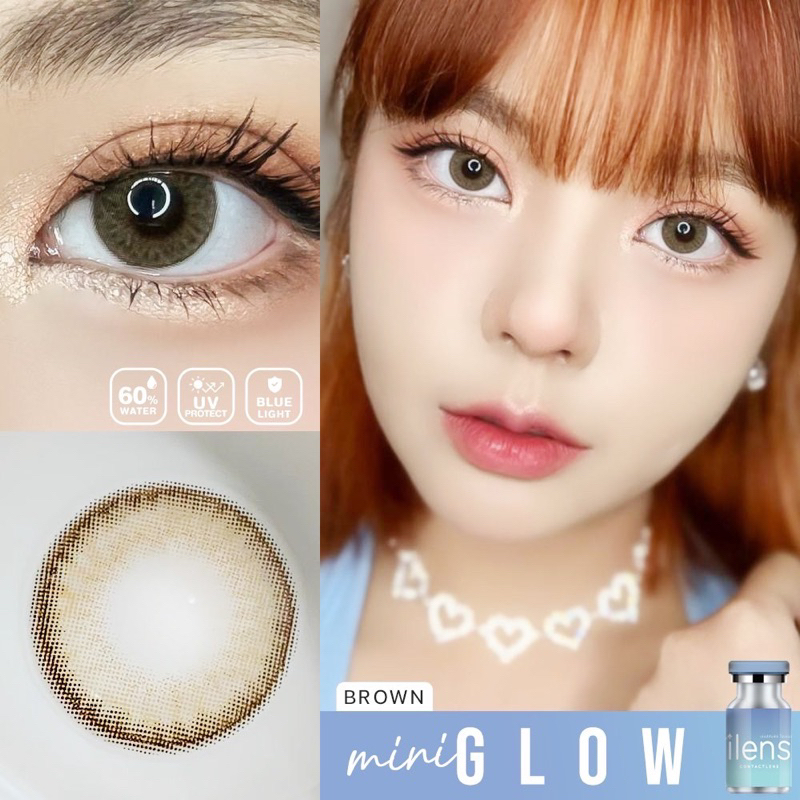 คอนแทคเลนส์ ilens mini Glow ค่าอมน้ำ60% | Shopee Thailand