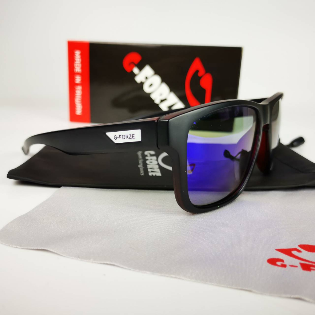แว่นกันแดด เลนส์โพลาไรซ์ใสเคลือบปรอท G-FORZE : BLACK PANTHER Made IN TAIWAN | Shopee Thailand