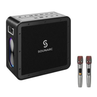 Sounarc New A3 Pro Powerful 160W Speaker Stereo Sound With 2 Wireless Microphone | Shopee Thailand