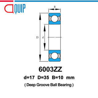 6003ZZ SBC จำนวน 4 ตลับ ตลับลูกปืนเม็ดกลมร่องลึก ฝาเหล็ก 2 ข้าง ( Deep ...